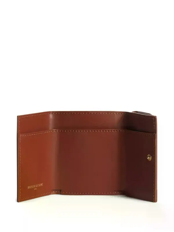 Maison Kitsuné Edie Fox-plaque Leather Wallet