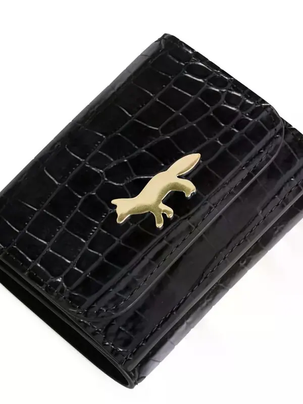 Maison Kitsuné Edie Croc-effect Wallet