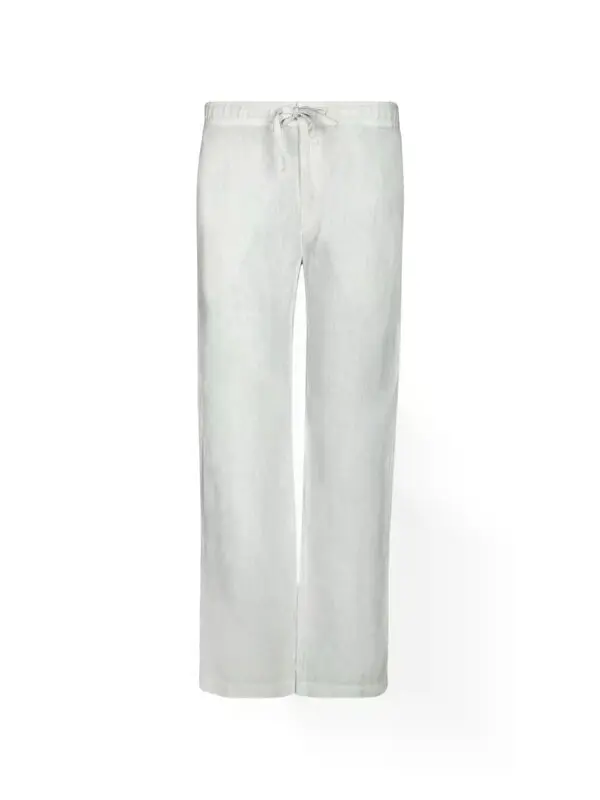 120% Lino Drawstring Waist Trousers
