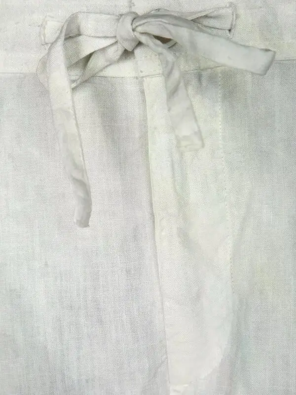 120% Lino Drawstring Waist Trousers