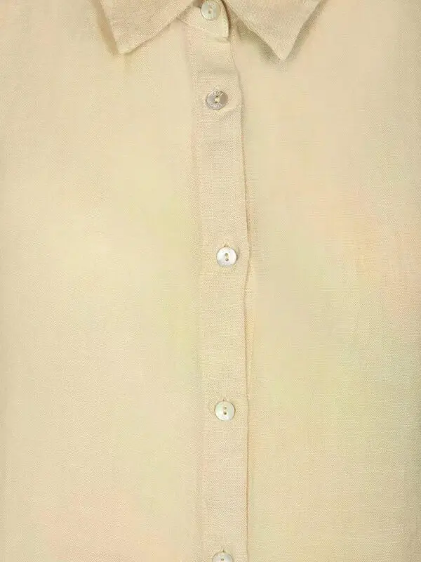 120% Lino Midi Shirt Dress