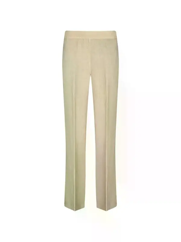 120% Lino Pressed Crease Trousers - Neutrals