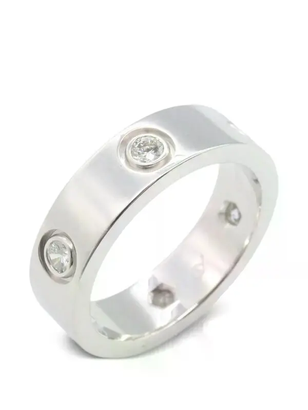 Cartier 18k White Gold Diamond Love Collection Ring