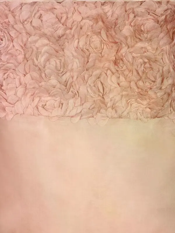 HUI HUI Sleeveless Floral Appliqué Mini Dress
