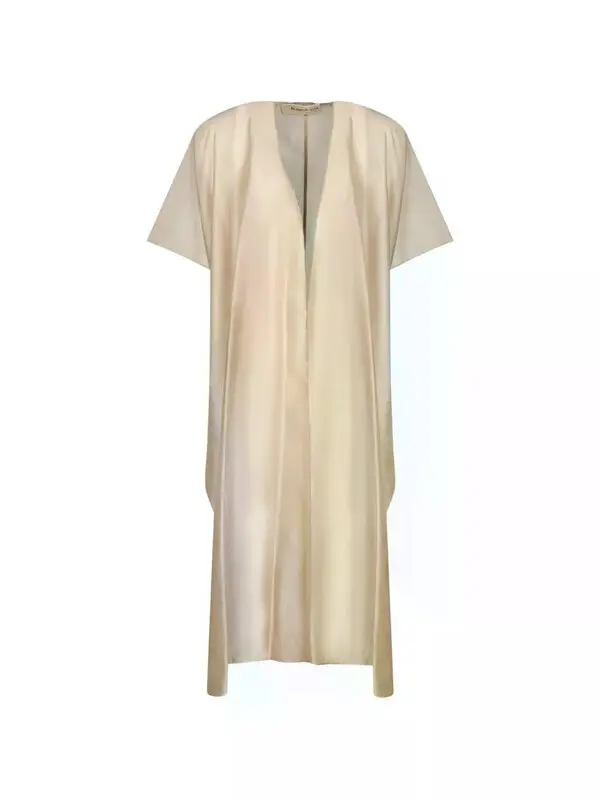 BLANCA VITA Open-front Short-sleeve Poncho