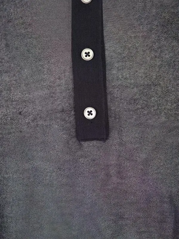 CARRER Semi-sheer Polo Shirt