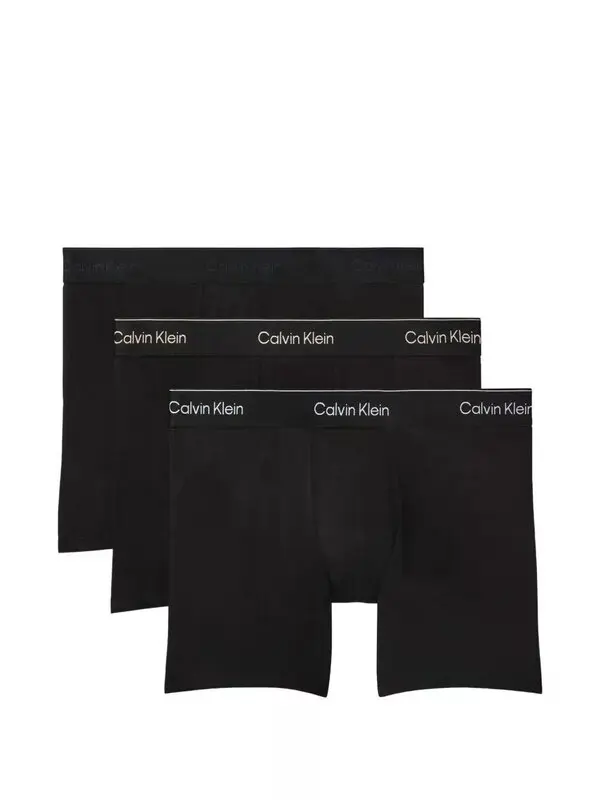 Calvin Klein Logo-waistband Boxers Set - Black