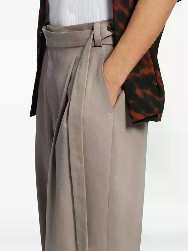 Hugo Belted Pleated Trousers