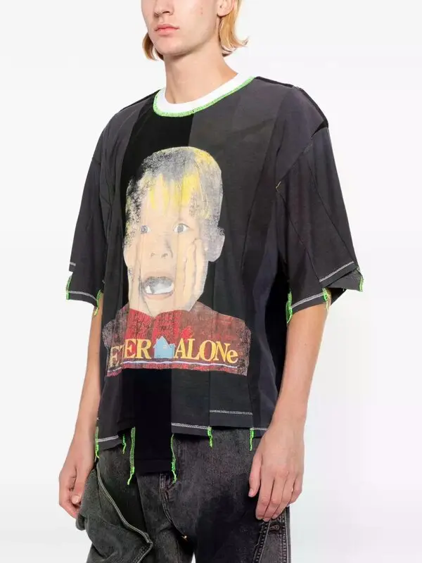 BETTER WITH AGE Graphic-print Panelled T-shirt