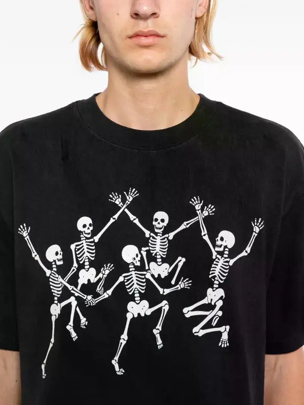 MELT Skeleton-print Crew Neck T-shirt