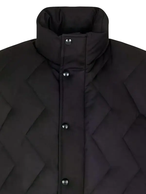 Giorgio Armani Chevron Quilted Gilet - Black