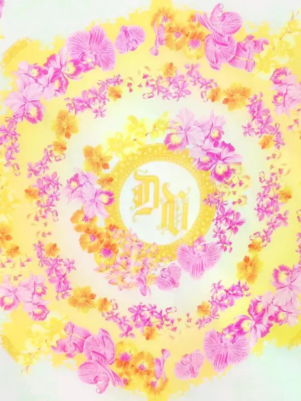 Versace 2000s Floral-print Scarf