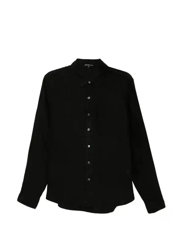 JAMES PERSE Lightweight Linen Shirt - Black