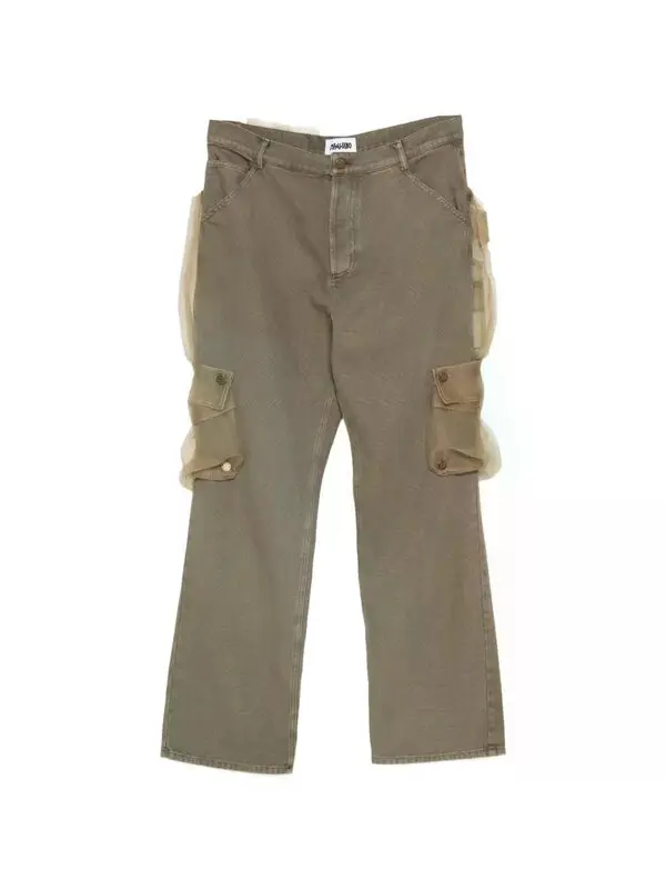 MAGLIANO Tulle Overlay Cargo Pants