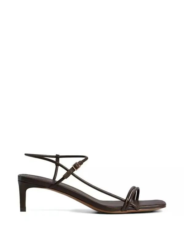 12 STOREEZ Strappy Leather Sandals - Brown