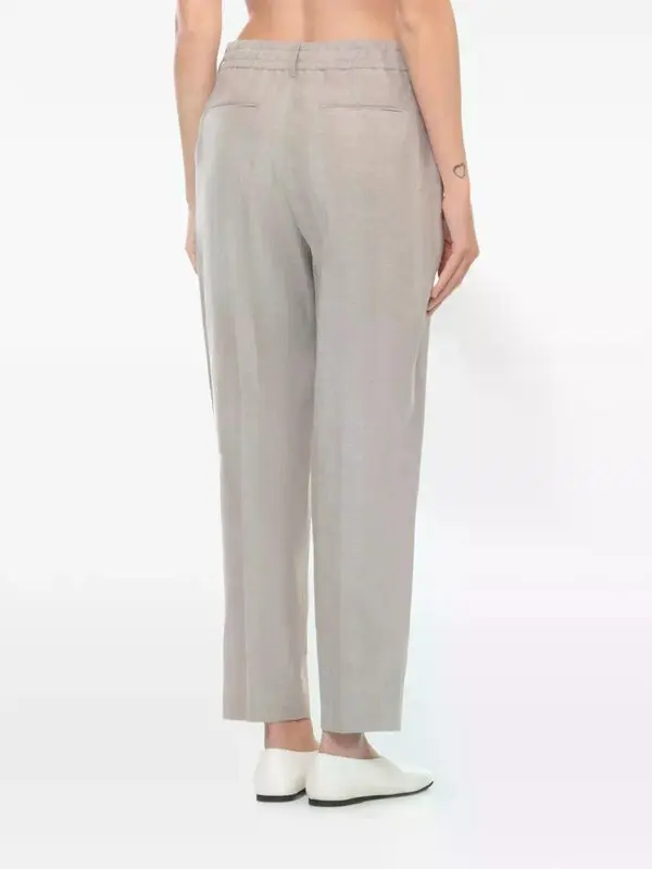 PT TORINO Herringbone Pleated Trousers