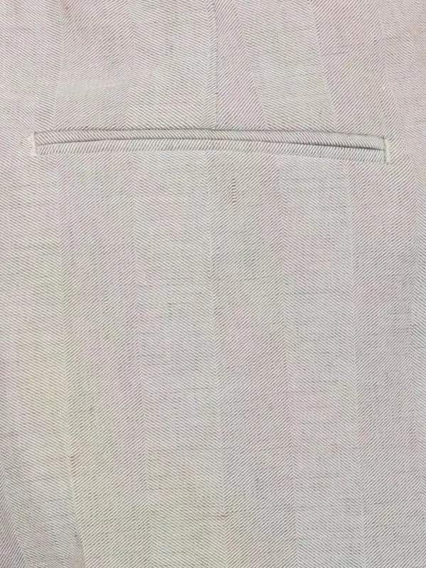 PT TORINO Herringbone Pleated Trousers