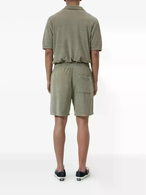 Closed Drawstring Terry Cloth Shorts