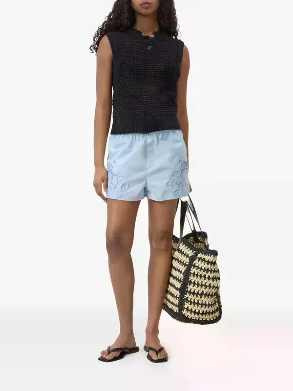 Closed Crochet-knit Button-up Vest