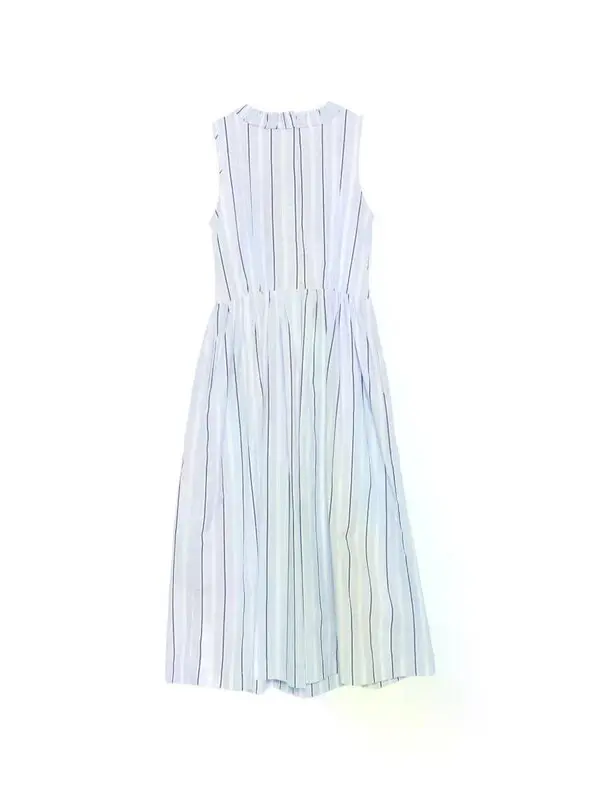 Dice Kayek Butterfly Embroidered Stripe Dress