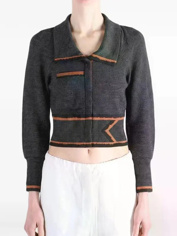 KIKO KOSTADINOV Cropped Jacket With Contrasting Trim