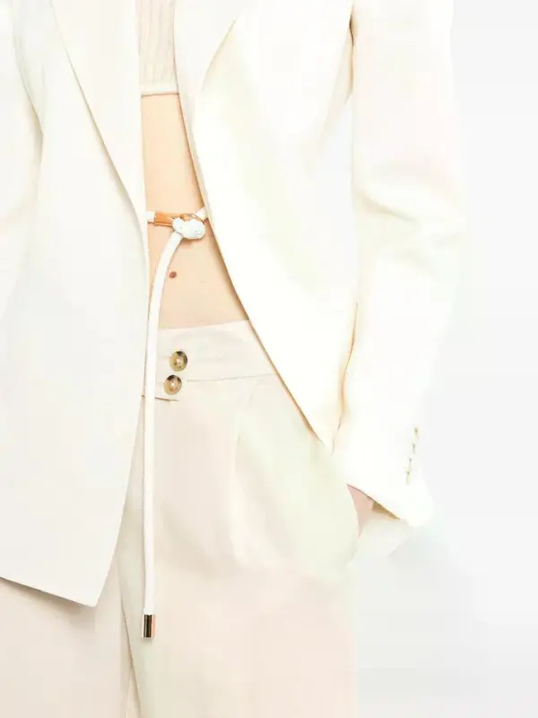 Gabriela Hearst Peak Lapel Drawstring Blazer