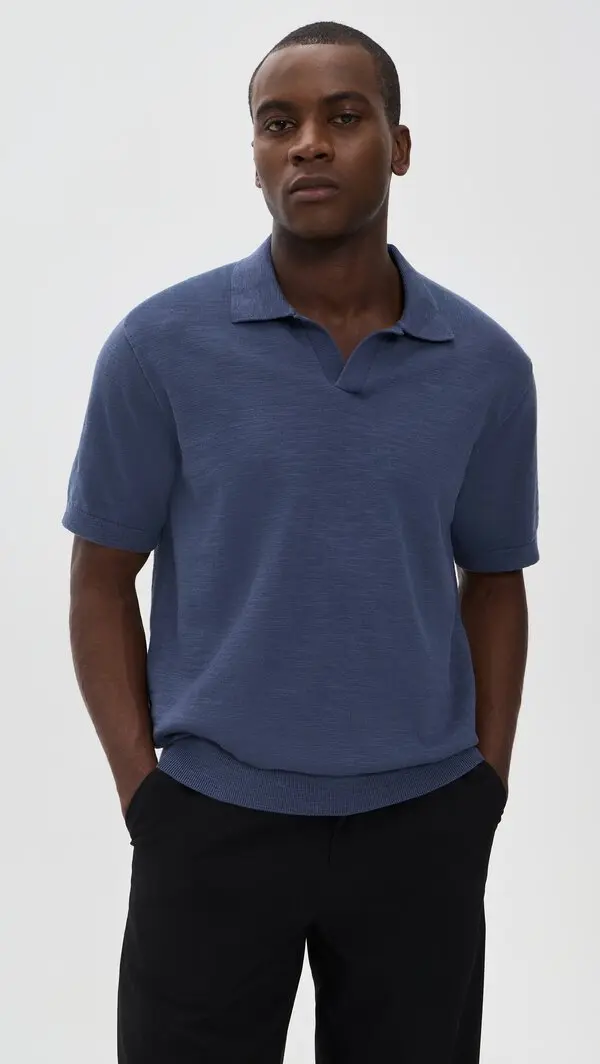 Madewell Johnny-collar Sweater Polo Shirt