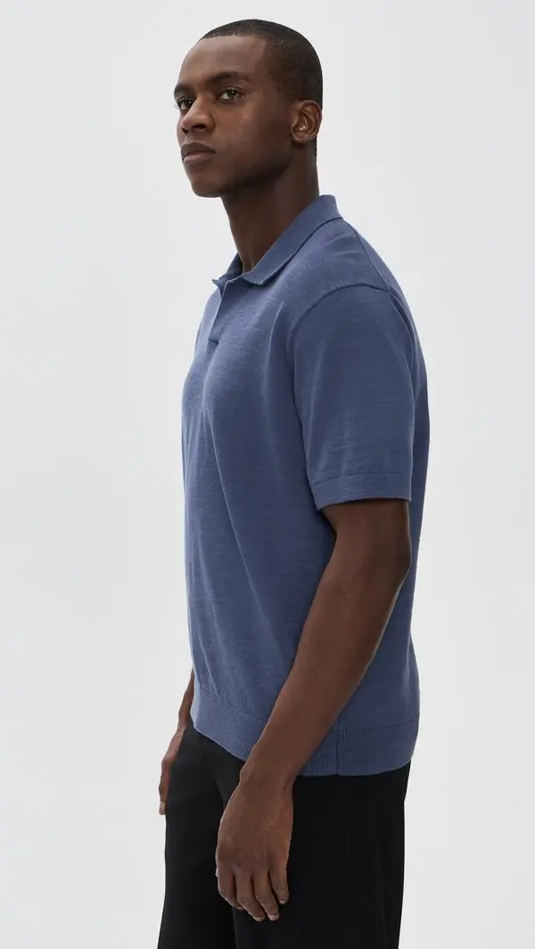 Madewell Johnny-collar Sweater Polo Shirt