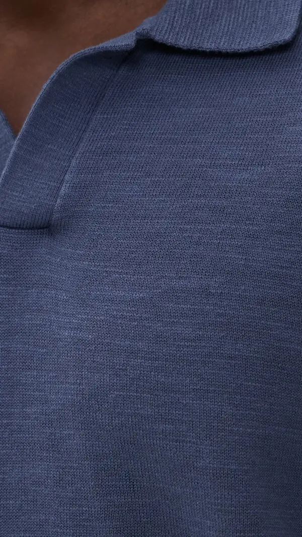 Madewell Johnny-collar Sweater Polo Shirt