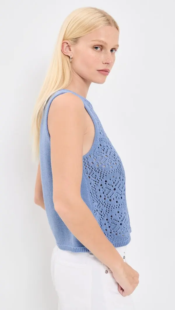 Splendid Beckham Crochet Sweater Tank