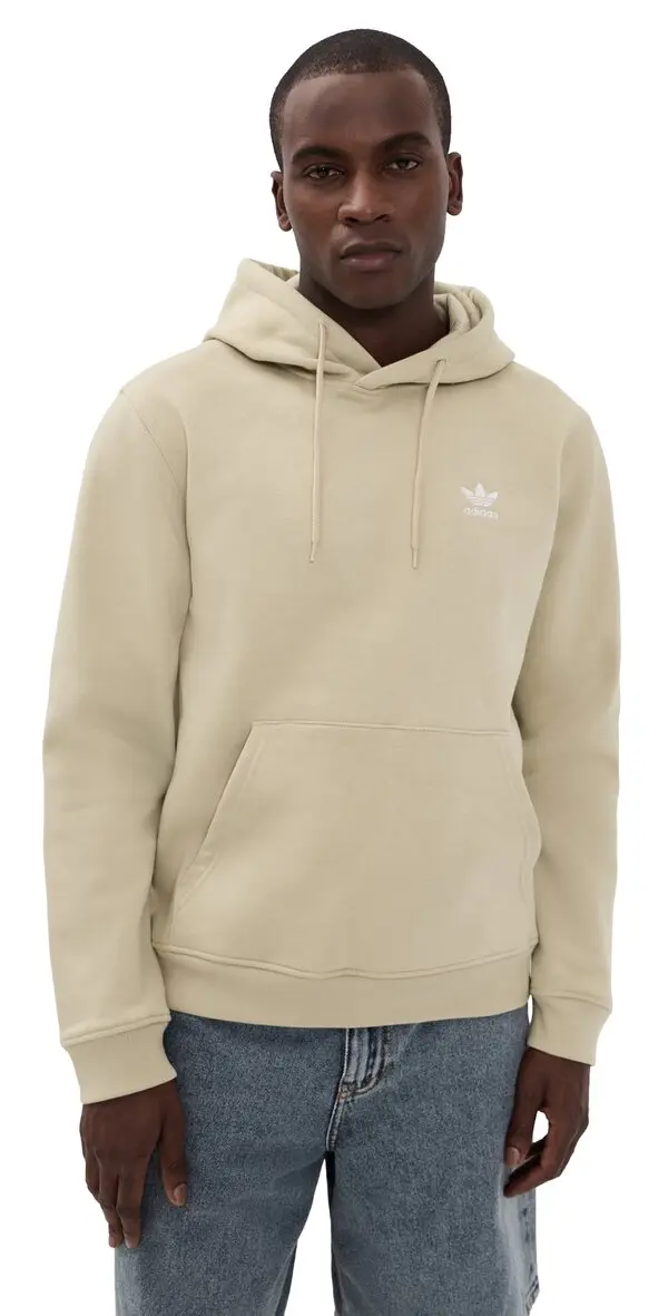 Adidas Trefoil Essentials Hoodie - Stone Khaki
