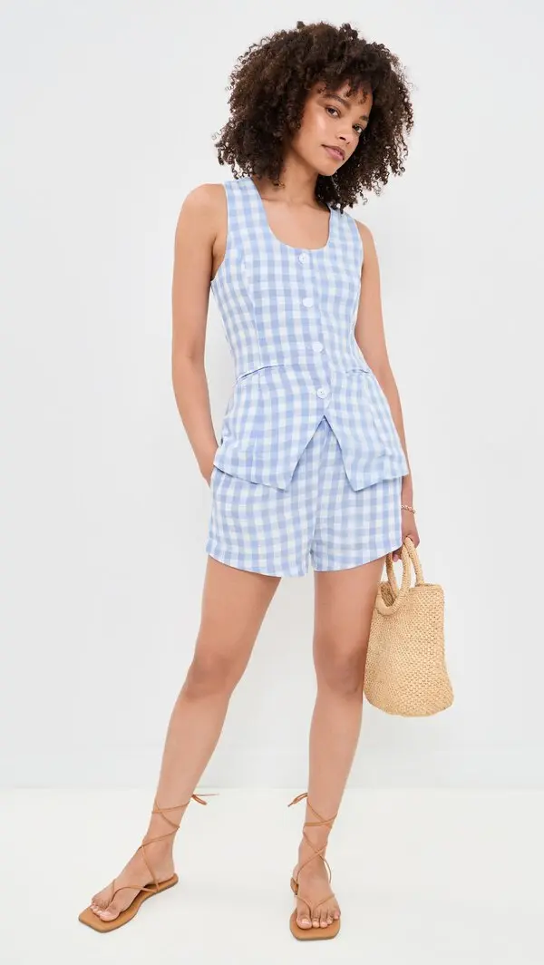 Blanknyc Gingham Check Shorts