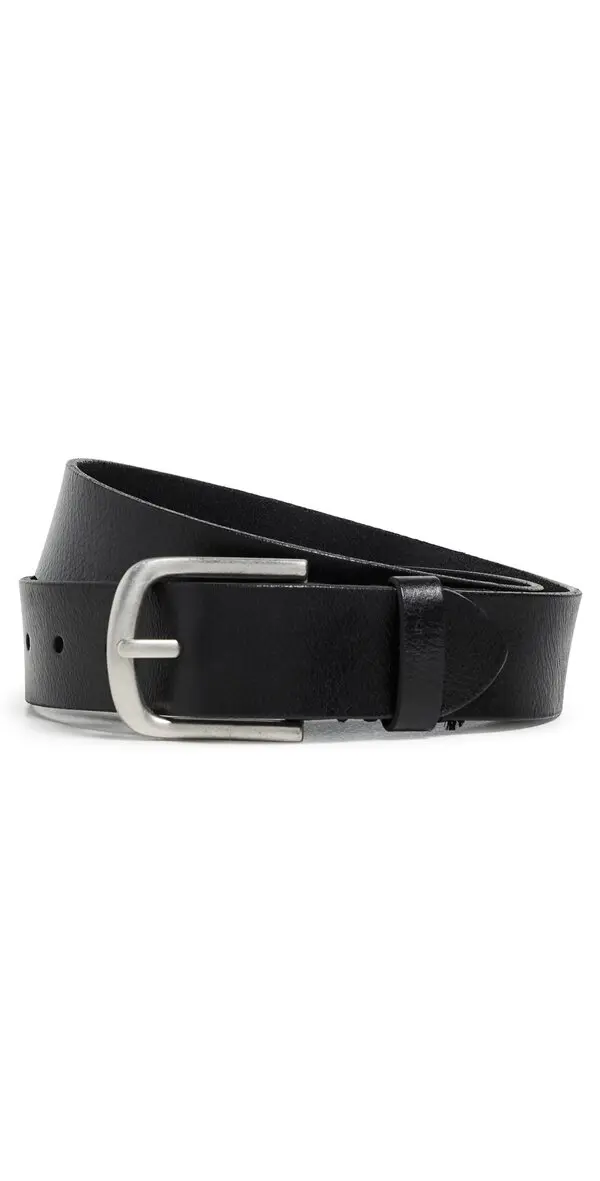 CORRIDOR Leather Belt - Black