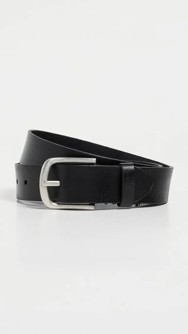 CORRIDOR Leather Belt - Black