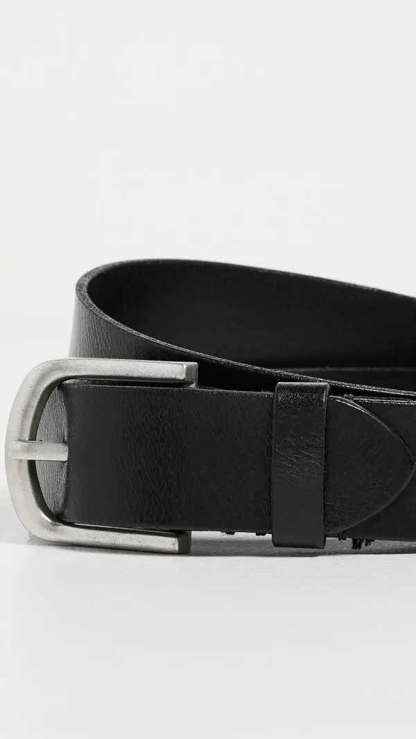 CORRIDOR Leather Belt - Black