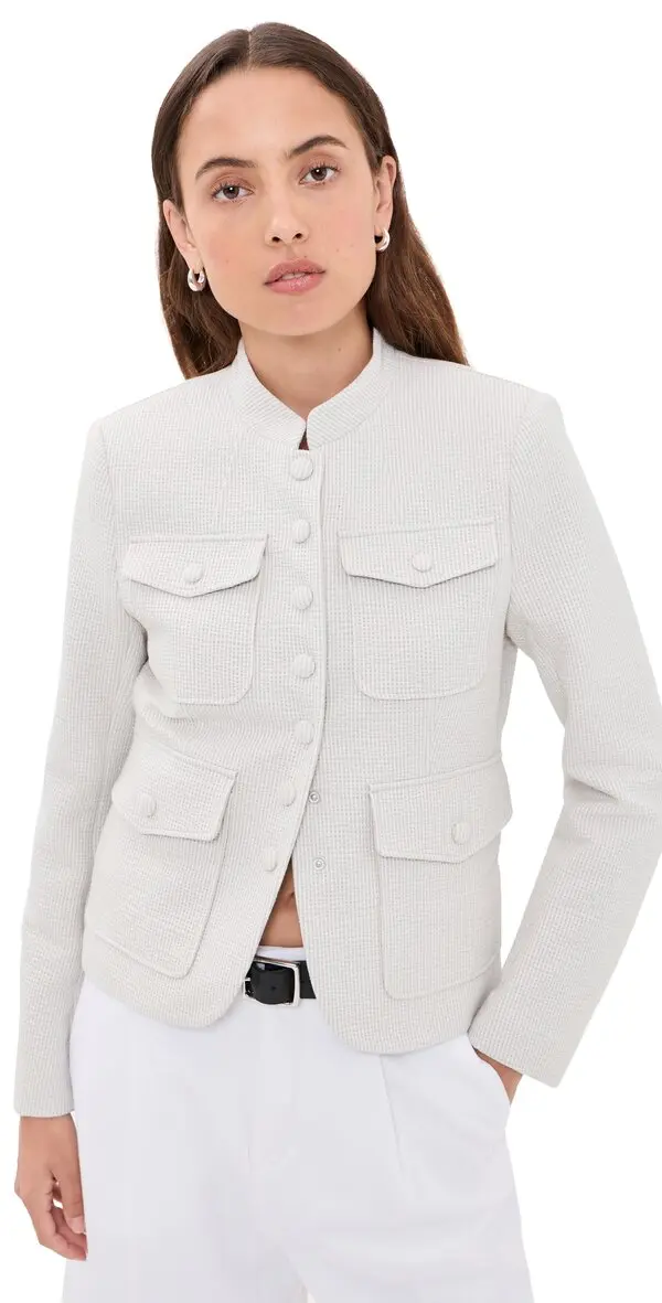Rag & Bone Mercer Seersucker Blazer - Grey