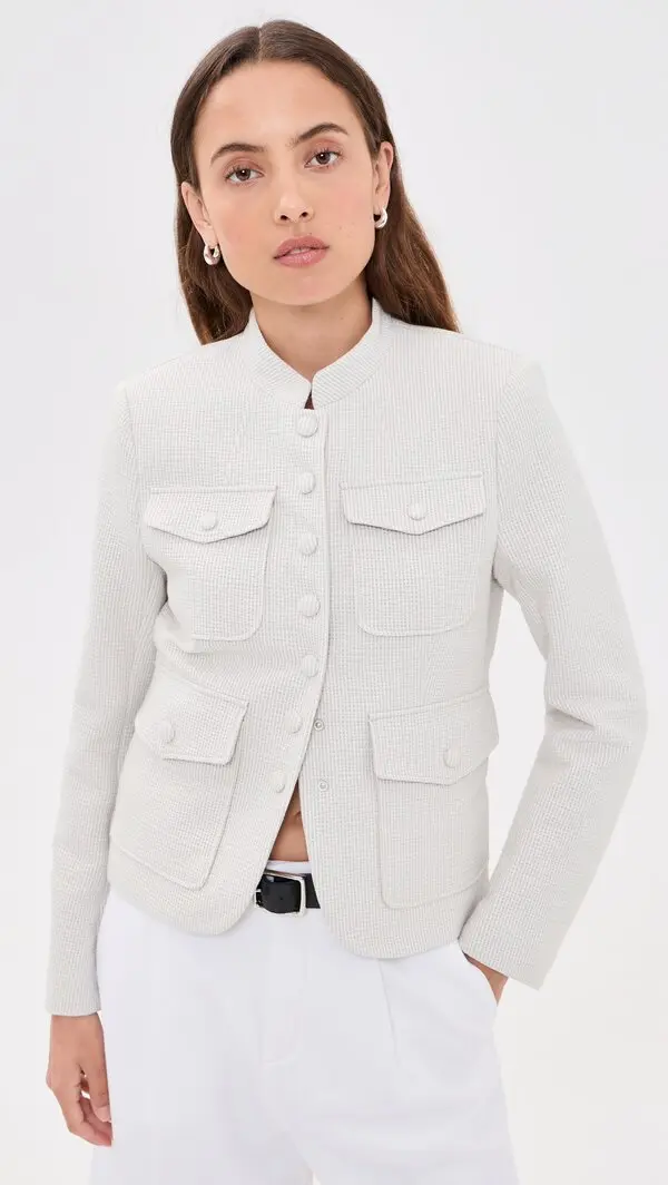 Rag & Bone Mercer Seersucker Blazer - Grey