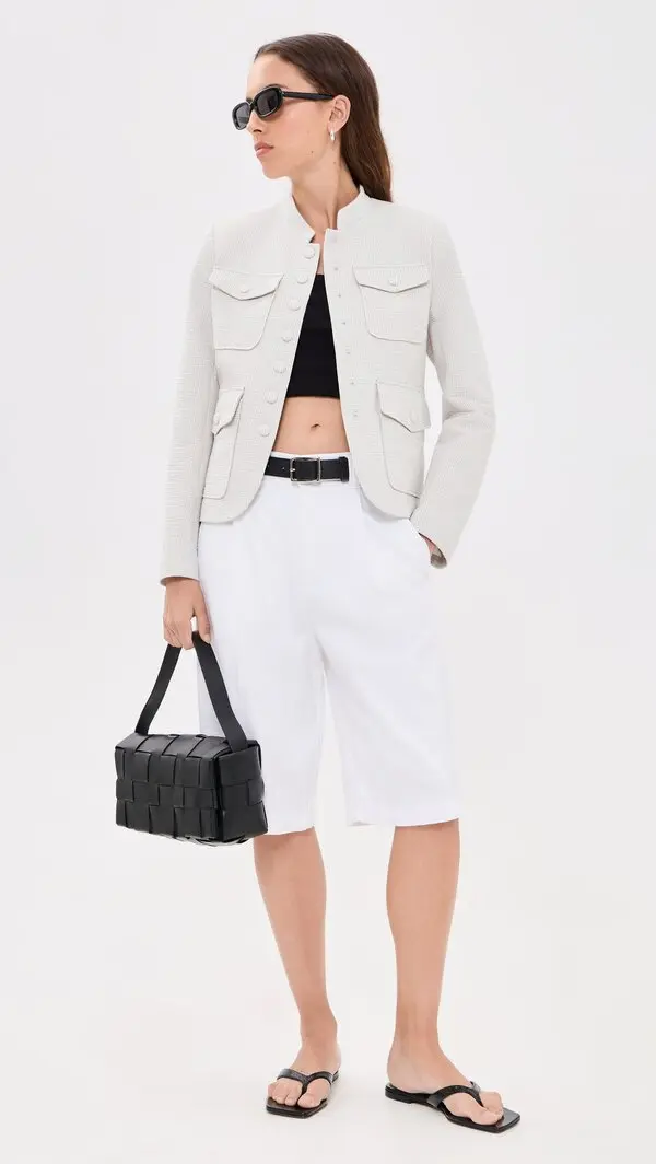 Rag & Bone Mercer Seersucker Blazer - Grey