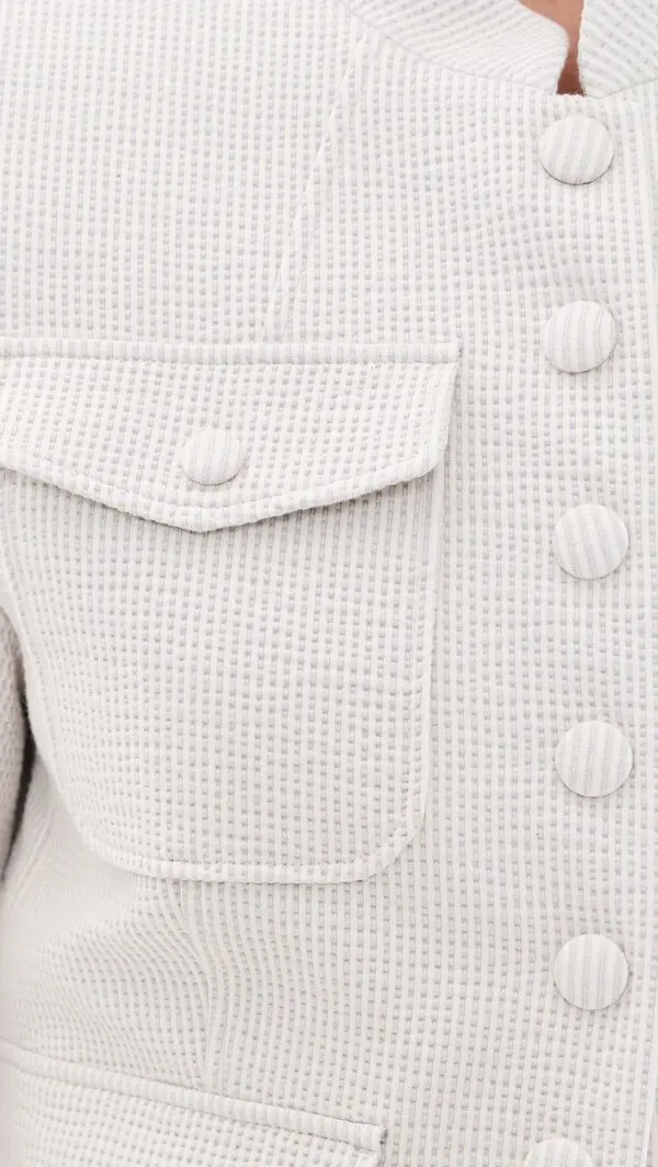 Rag & Bone Mercer Seersucker Blazer - Grey