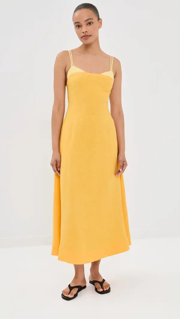 Simkhai Corabeth Colorblock Midi Dress