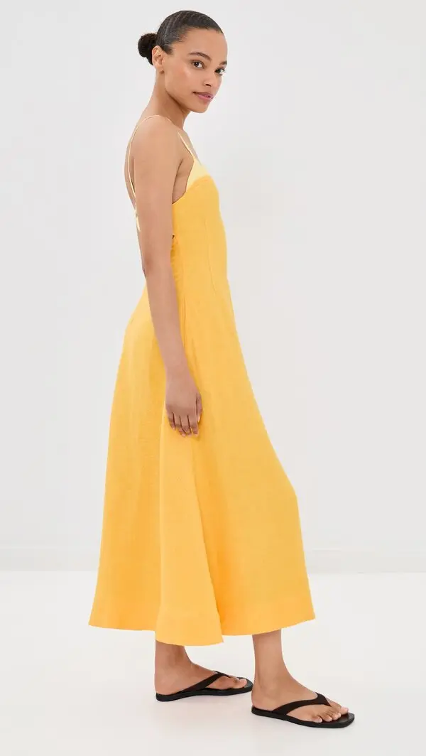 Simkhai Corabeth Colorblock Midi Dress