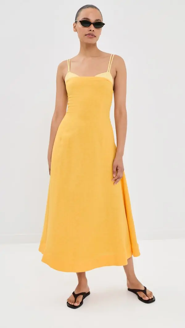 Simkhai Corabeth Colorblock Midi Dress