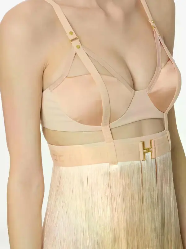 Elisabetta Franchi Fringe-trimmed Mini Dress