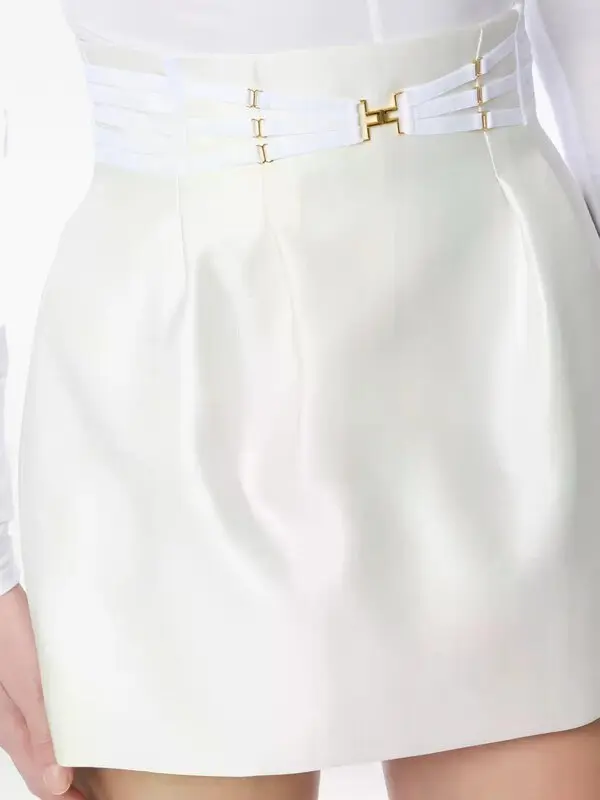 Elisabetta Franchi Elastic-strap Mini Skirt