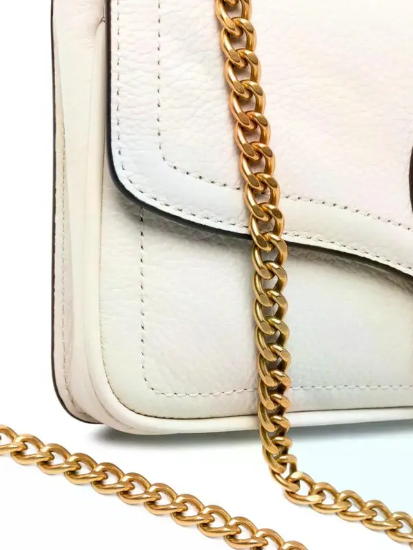 Ralph Lauren Logo-plaque Pebbled-leather Clutch Bag