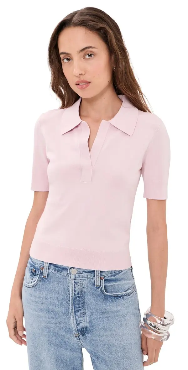 AKNVAS Emma Polo Top - Pink