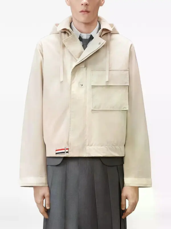 Thom Browne Mariner Hooded Jacket - Neutrals