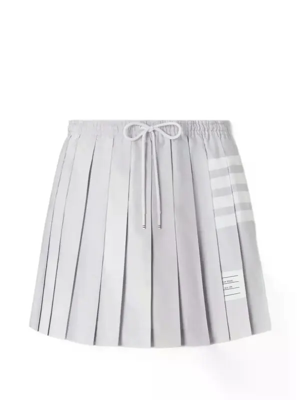 Thom Browne 4-bar Drawstring Pleated Skirt