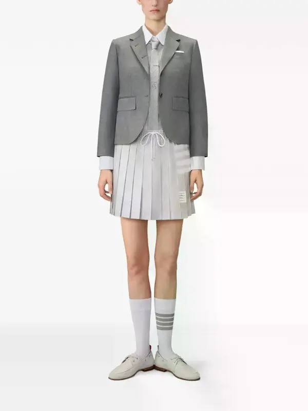 Thom Browne 4-bar Drawstring Pleated Skirt