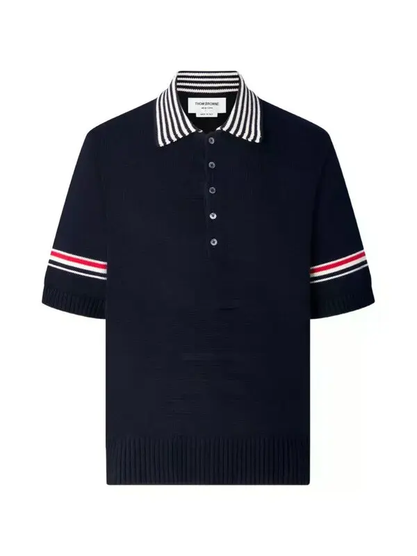 Thom Browne Rwb Armband Sailboat Polo Shirt
